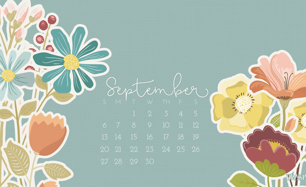 September Desktop Calendar - Owl-ways Be Inspired
