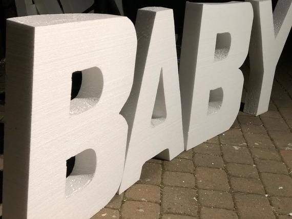 Large Styrofoam Letters ~ Thankyou Letter