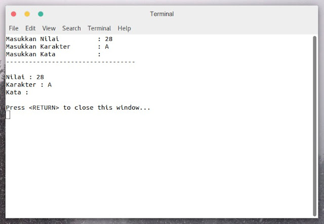 Program Cin Ignore dengan C++