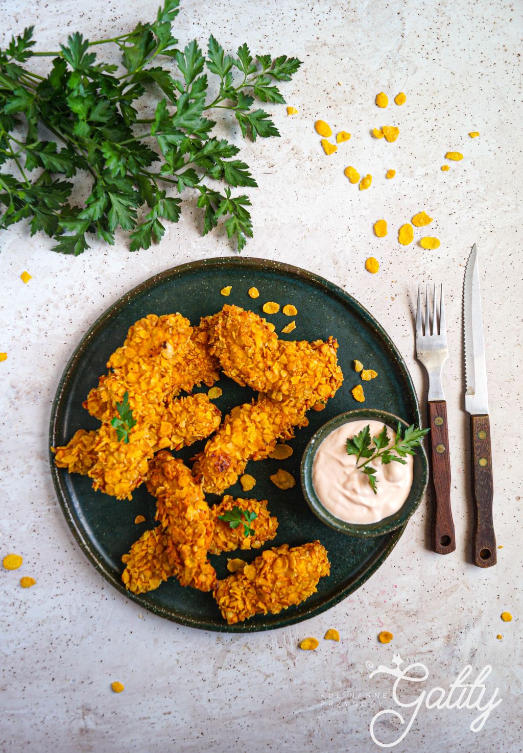 Pieczone nuggetsy z indyka