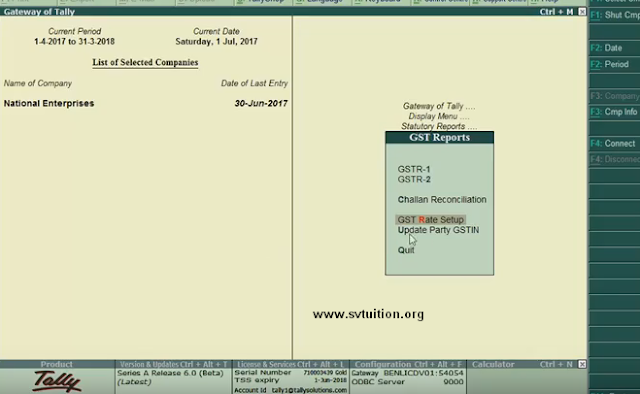 GST in Tally.ERP 9 Release 6 | Accounting Education