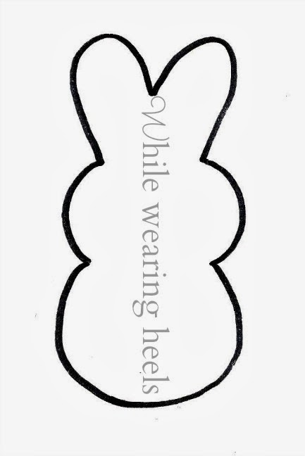 While Wearing Heels: Felt Peeps Finger Puppet Tutorial