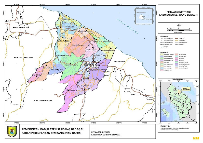 Peta Kota: Peta Kabupaten Serdang Bedagai
