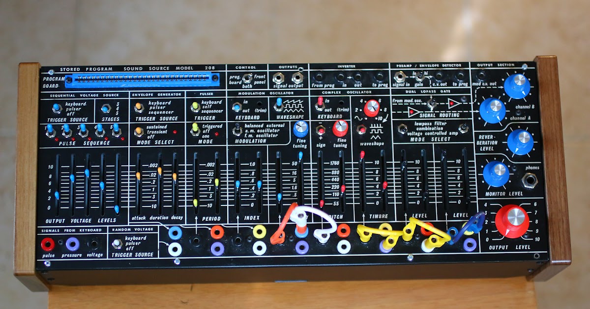 MATRIXSYNTH: Buchla Easel 208r black panel