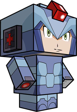 Megaman X Cubee Papercraft | Papercraft Paradise | PaperCrafts | Paper ...