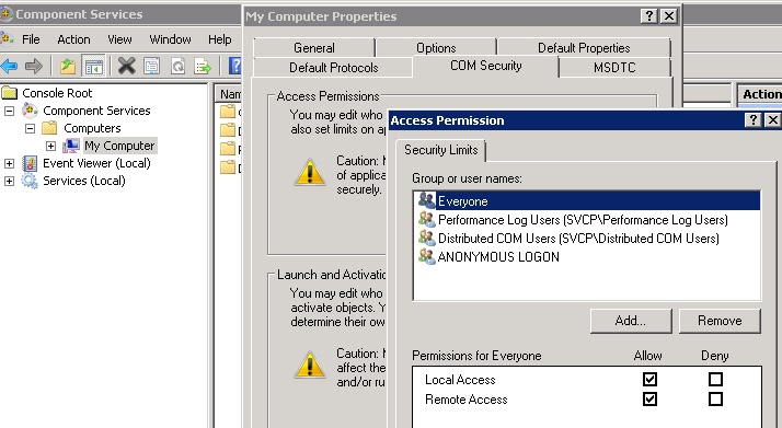 SuperMan: Allow Remote WMI connection in Windows Servers 2008 R2