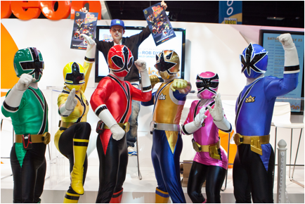 Henshin Grid: Power Rangers Samurai (In Costume) Invade San Diego Comic ...