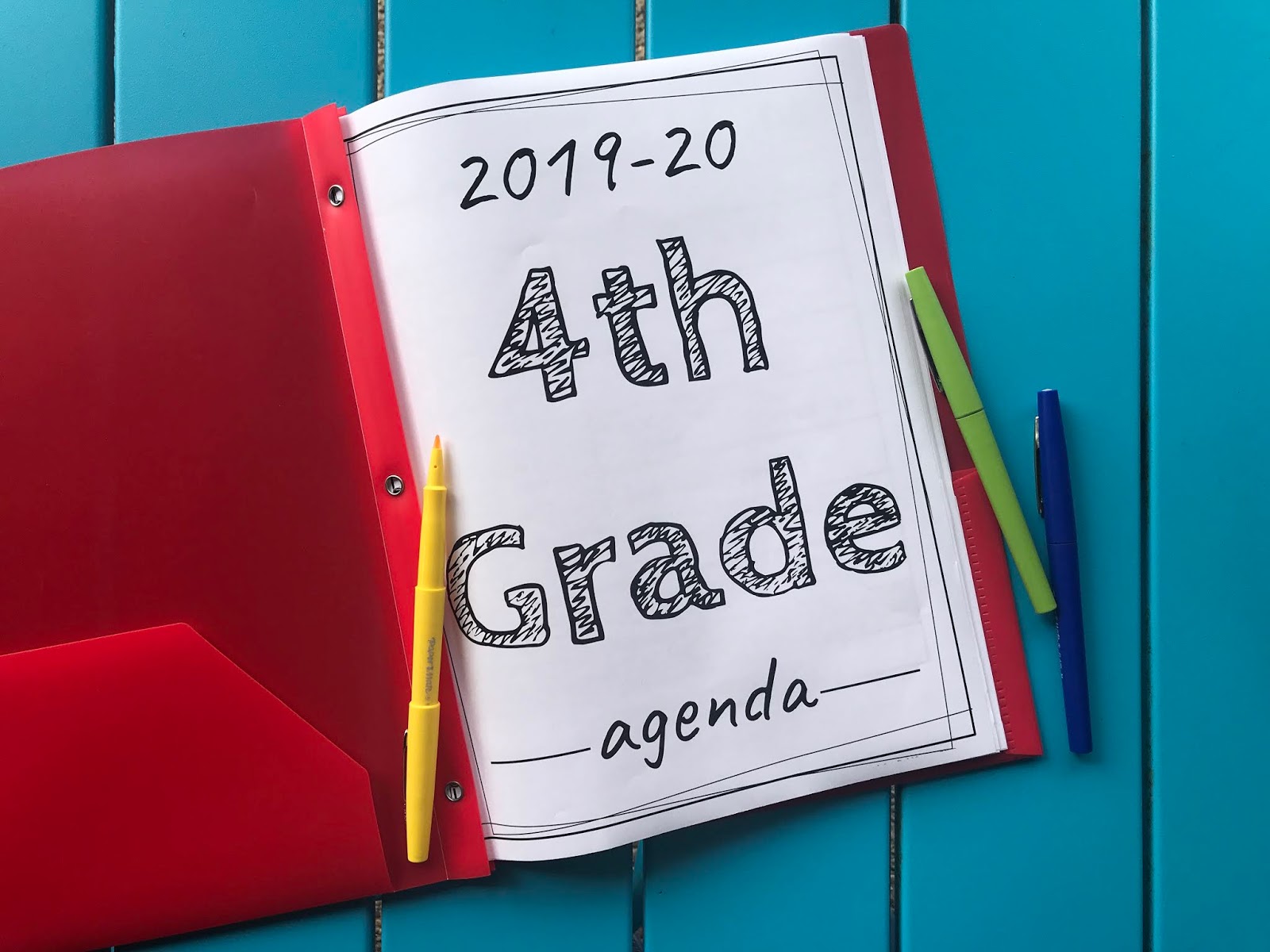 Editable Student Planner Agendas