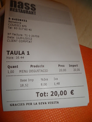 observación gastronómica: NASS (Barcelona)