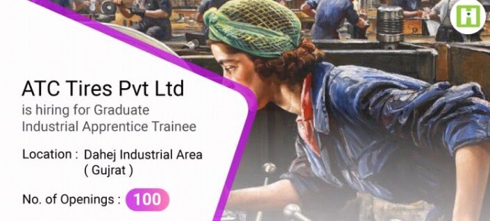 ATG Tires Hiring 100 Industrial Diploma Apprentice Trainees Female ...