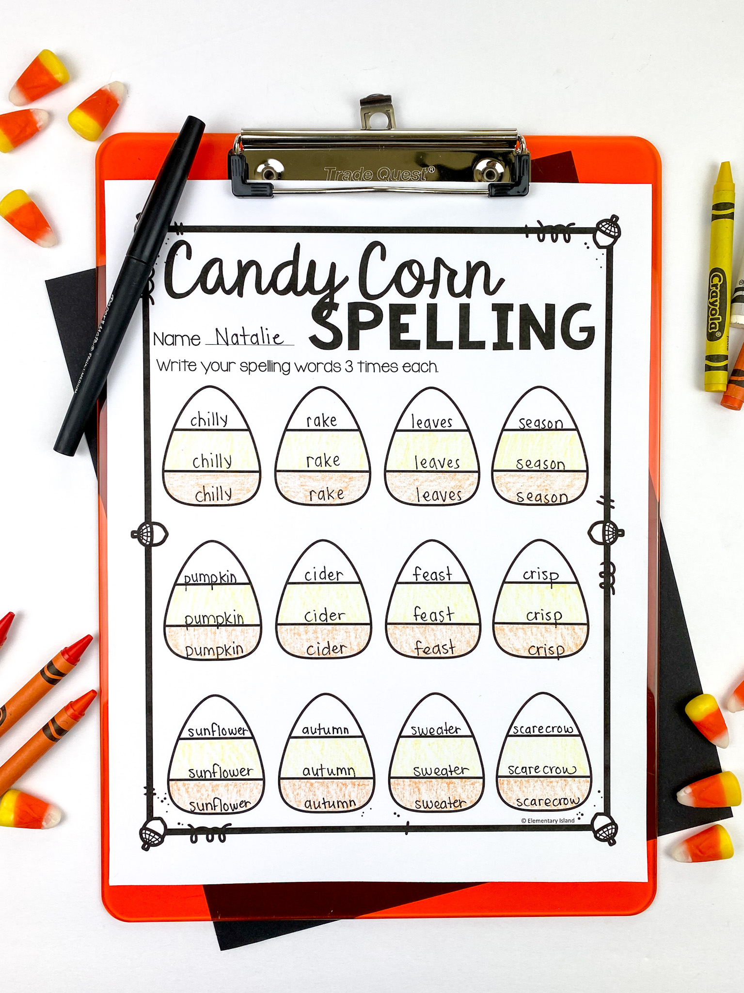 Halloween and fall spelling activities that are perfect for word work ...