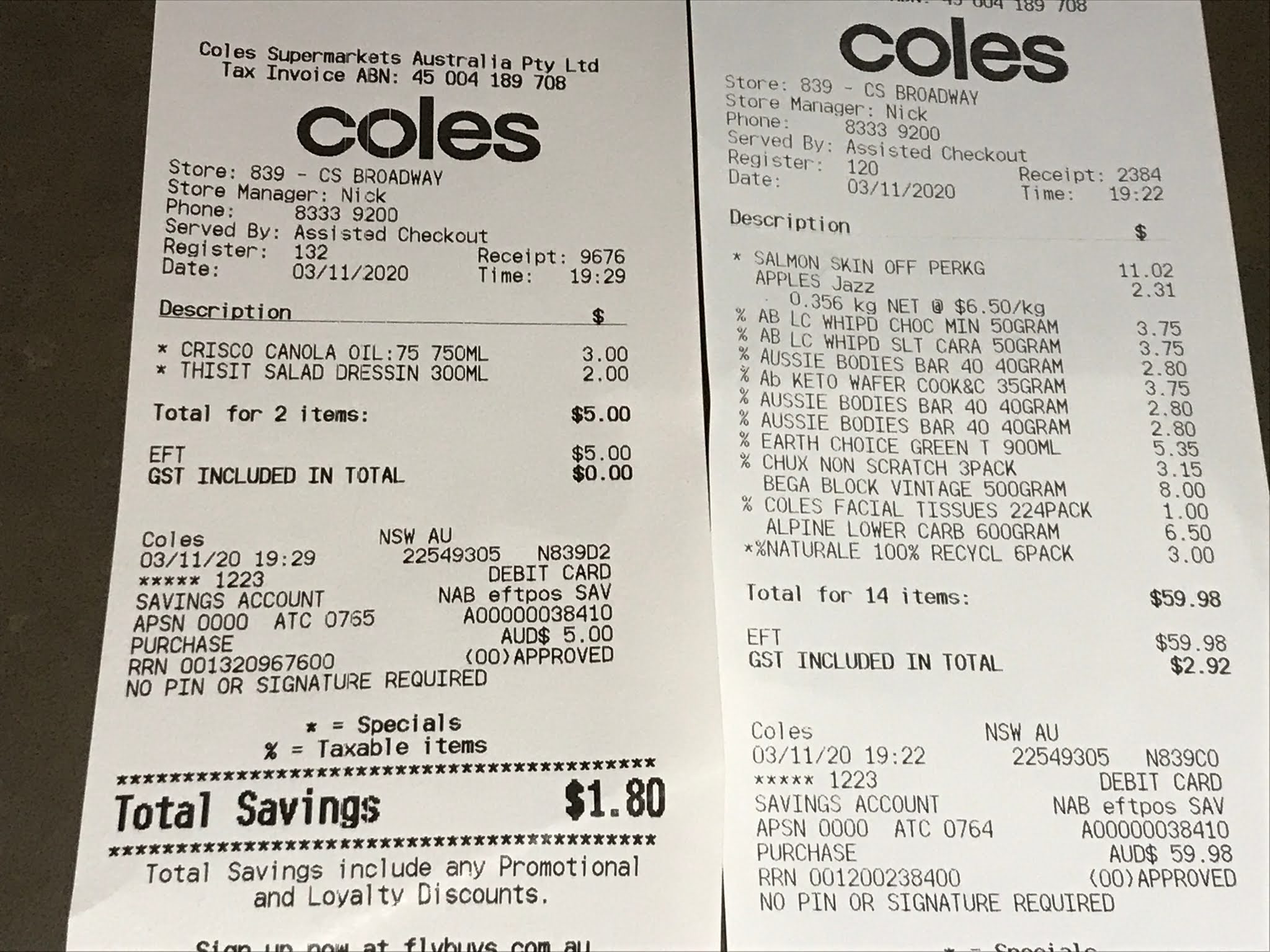 Happy Antipodean: Grocery shopping list for November 2020