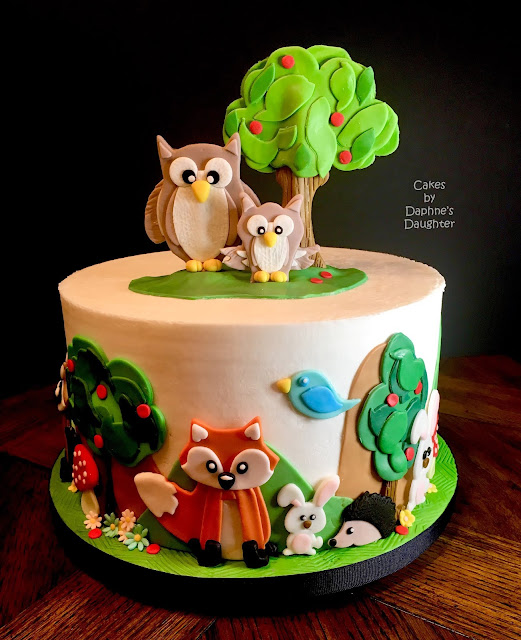The Bake More: Woodland Animal Cake - Animals made with Cookie Cutters
