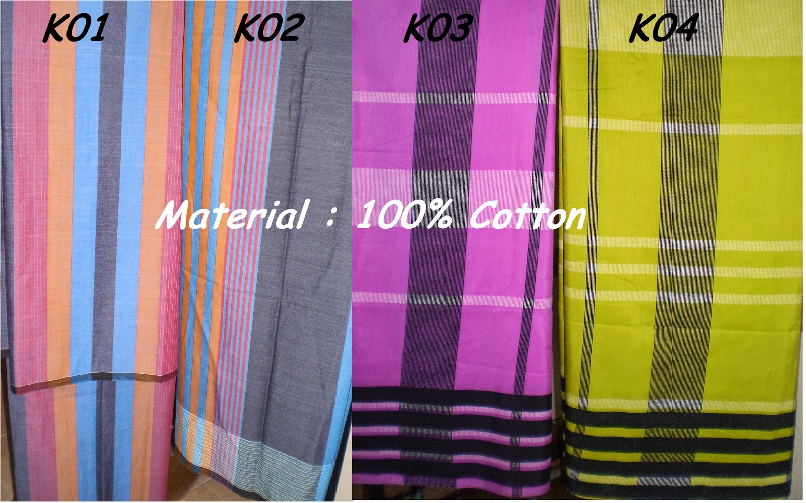 Tempahan Pakaian, Langsir, Tudung: Kain Cotton