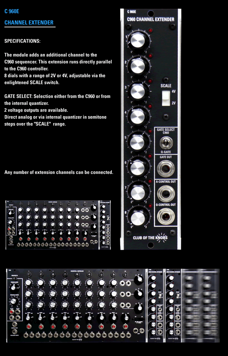 MATRIXSYNTH: New Club of the Knobs C911A/M DUAL TRIGGER DELAY & C960E ...