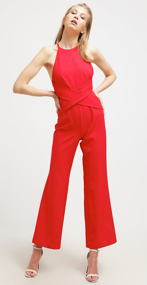 Combinaison femme chic rouge Lavish Alice