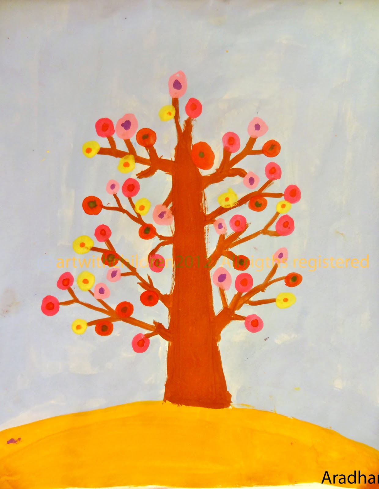 Abstract tree artworks