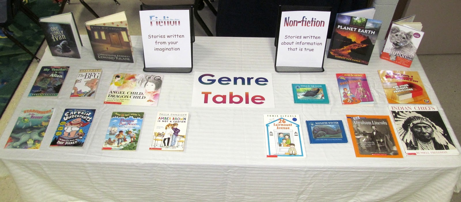 2 Happy Teachers: Genre Table
