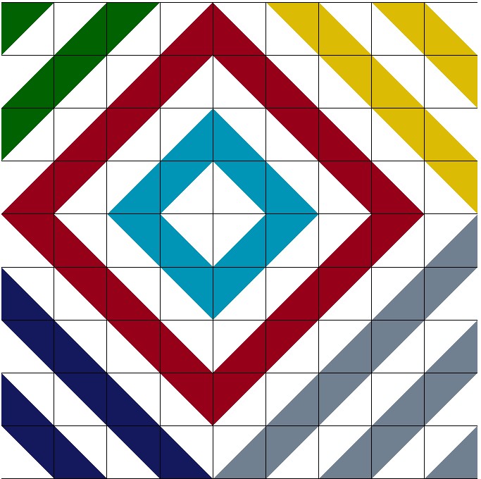 HST Diamond Baby Quilt (Tutorial) | Elm Street Quilts