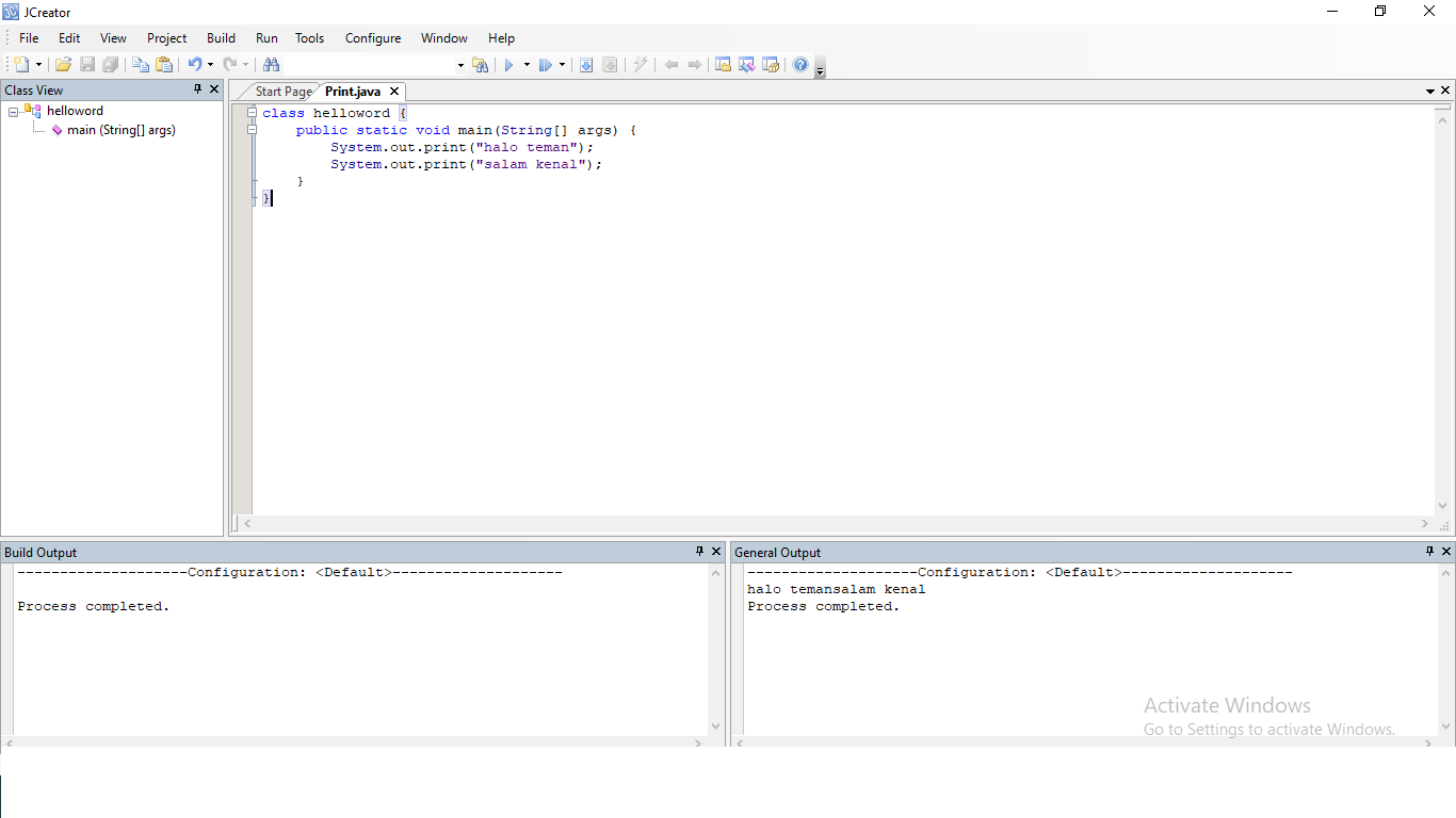 jCreator dalam Pemrograman JAVA: Mengenal jCreator