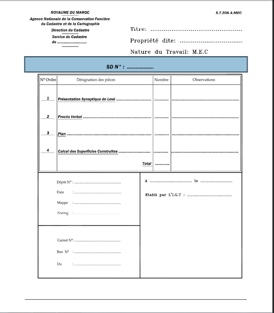 DOSSIER TECHNIQUE DE MISE EN CONCORDANCE
