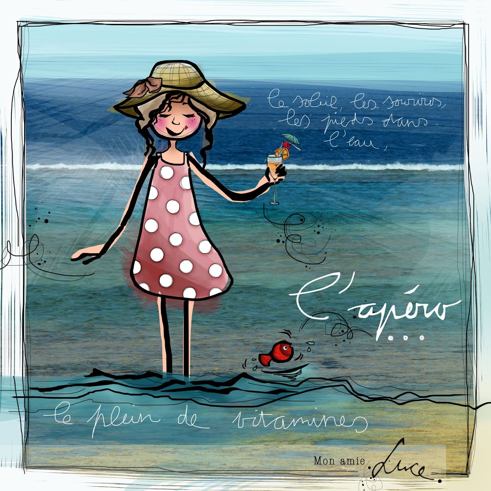 MYRA & les couleurs ...: mon amie "LUCE"