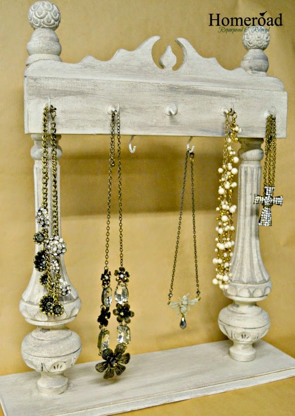 Repurposed DIY Jewelry Display