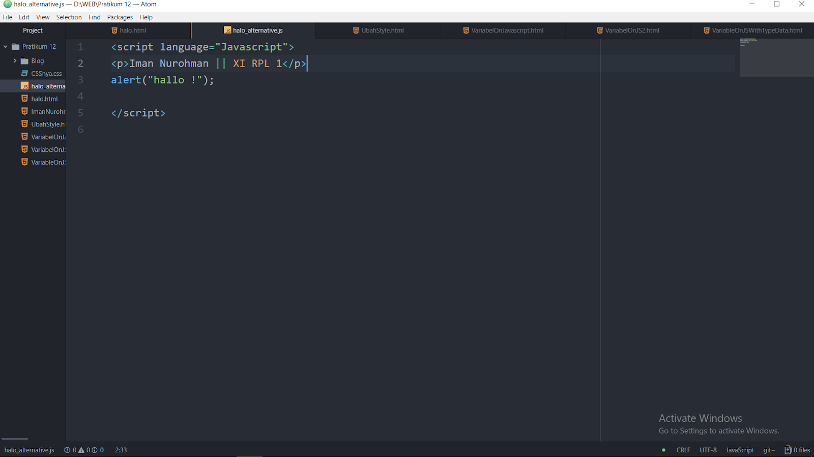 Pemrograman JavaScript - Serba Serbi Programming