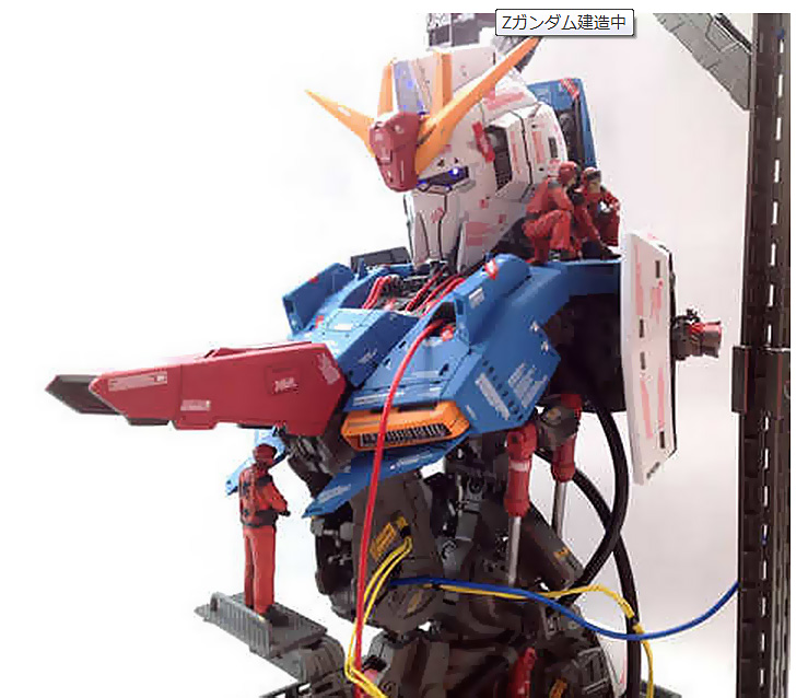 GUNDAM GUY: 1/48 Zeta Gundam Head Display - Diorama Build