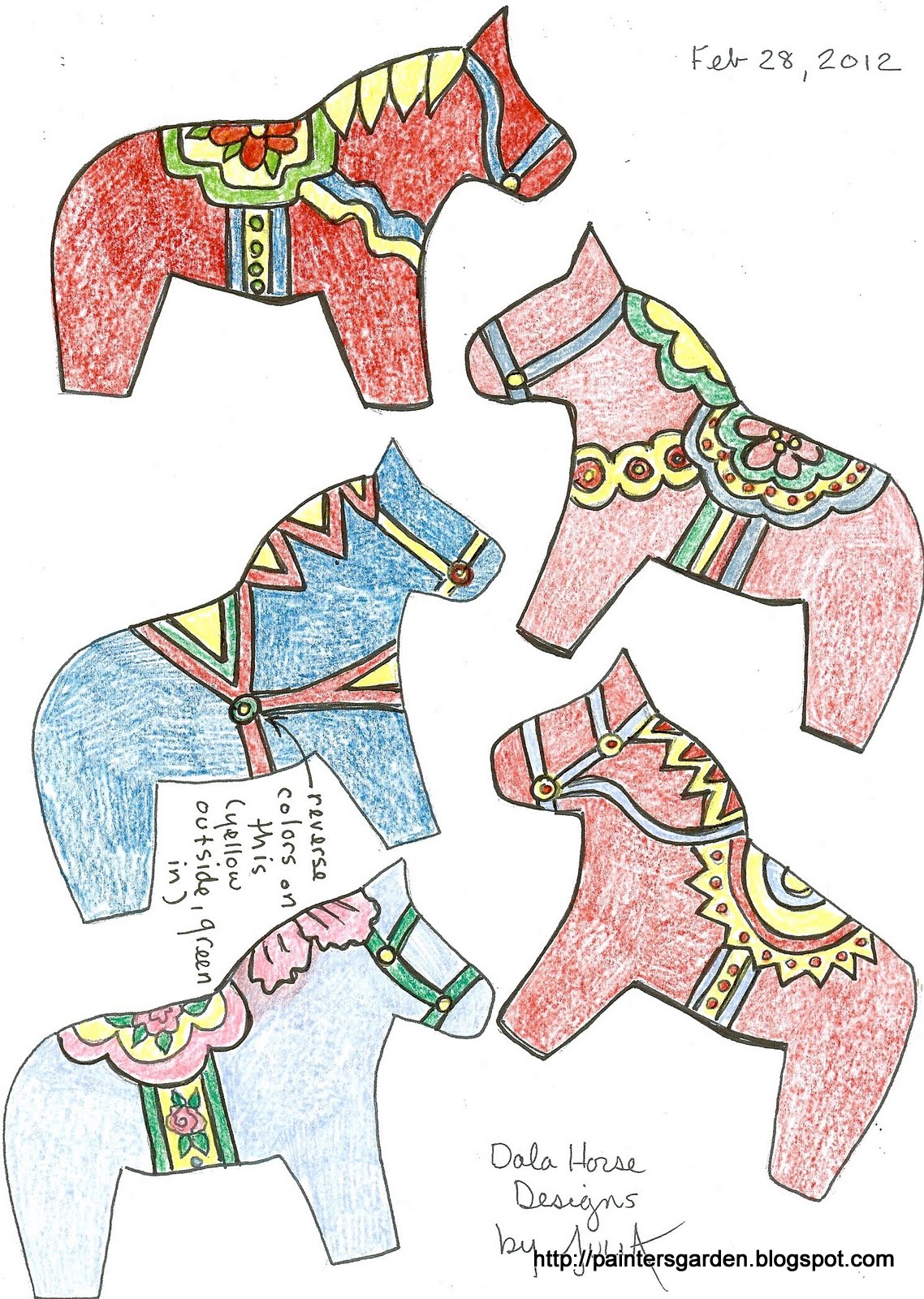 Paintersgarden: New Dala Horse Designs