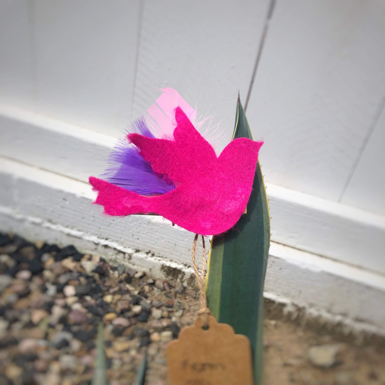 Kindness craft idea: feather birds