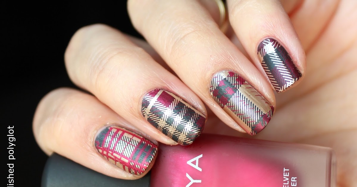 Nail art │Tartan pattern nail design [26GNAI] / Polished Polyglot