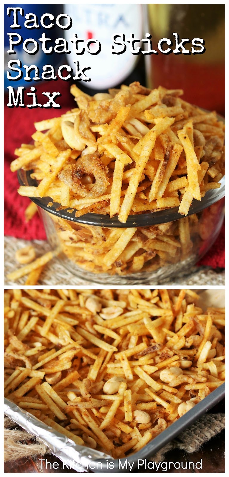 Taco Potato Sticks Snack Mix | The Kitchen is My Playground