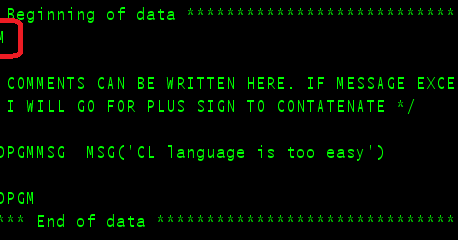 Geek4Tutorial.com: What is the use of PGM and ENDPGM in CL program