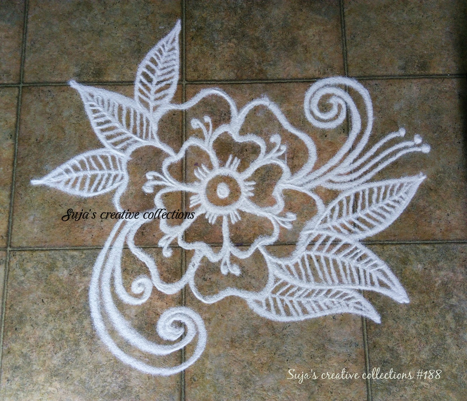 Suja's Creative Collections: Flower Kolam Designs