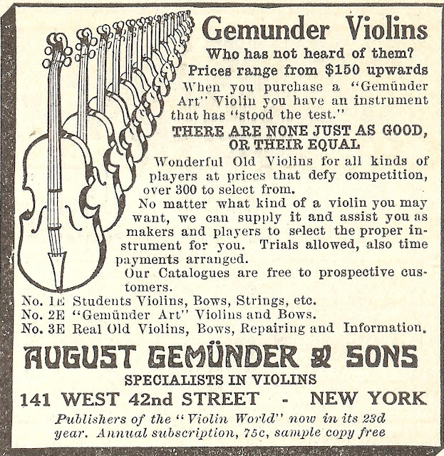 Antique Graphics Wednesday - 1912 Violins and Victrola Advertisements ...