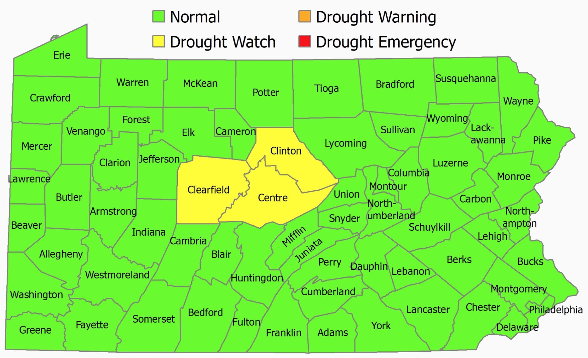 PA Environment Digest Blog: DEP Lifts Drought Watch, Warning For 20 ...