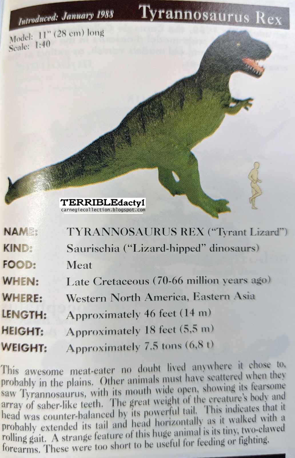 The Carnegie Collection Tyrannosaurus (1988)