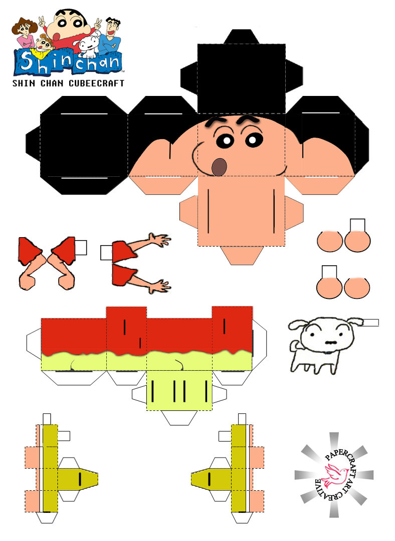 papercraft shinchan | SangPemisah