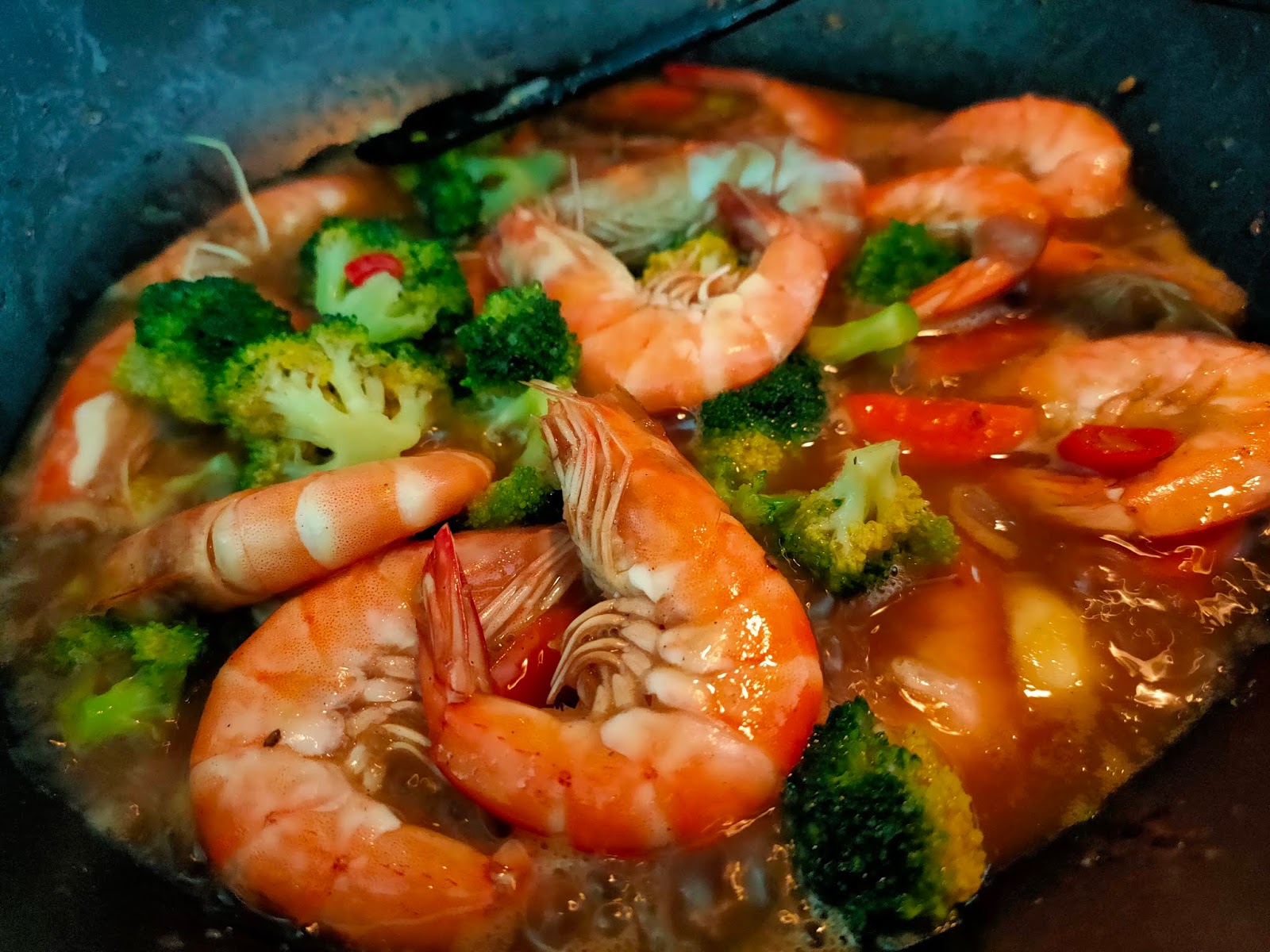 Resepi Udang Masak Blackpepper Mudah