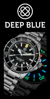 OceanicTime: DEEP BLUE Watches Daynight Recon T-100 DIVER