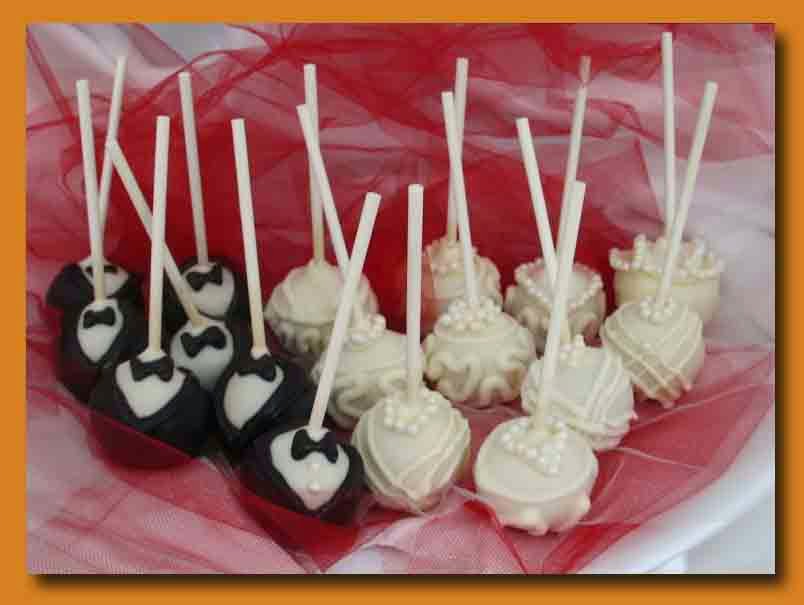Sitting At My Table: Bride and Groom Cake Pops