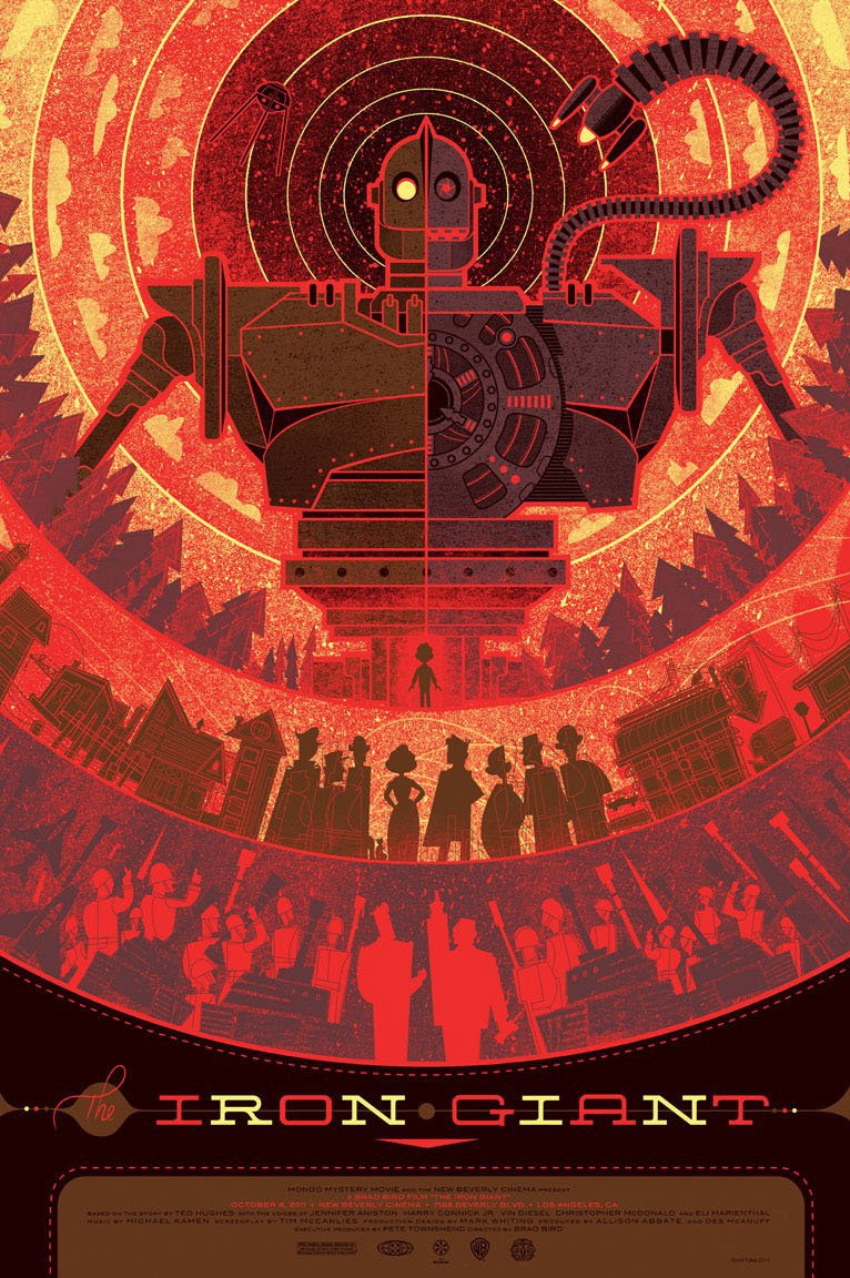 The Geeky Nerfherder: Movie Poster Art: The Iron Giant (1999)