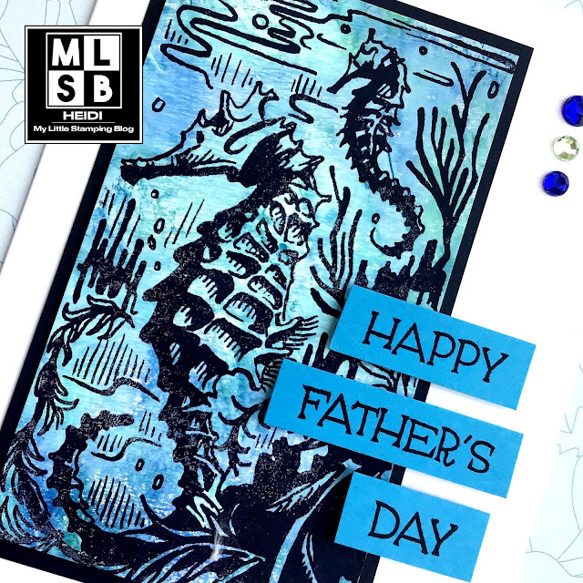 My Little Stamping Blog: Seahorse Father’s Day Card