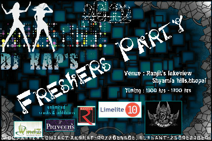 God's Gorgeous Gift: Freshers Party Pass Design