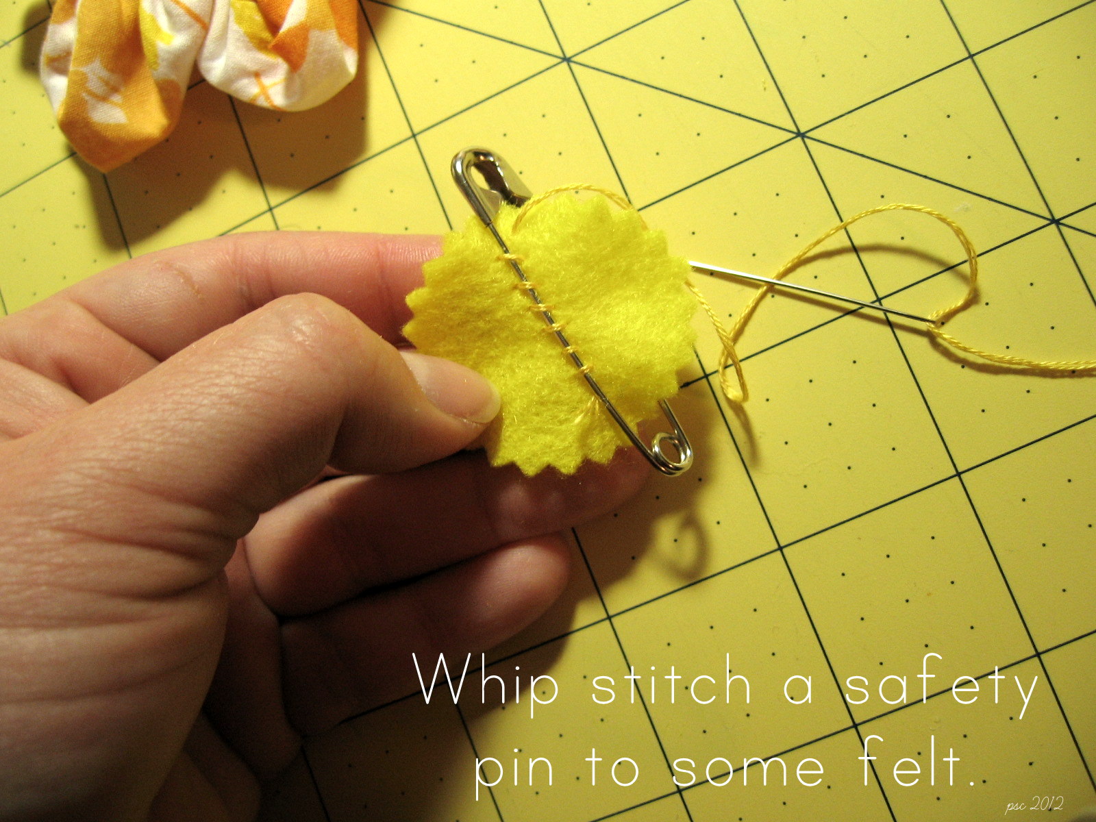 Pickup Some Creativity: Wrapped Fabric Flower Tutorial