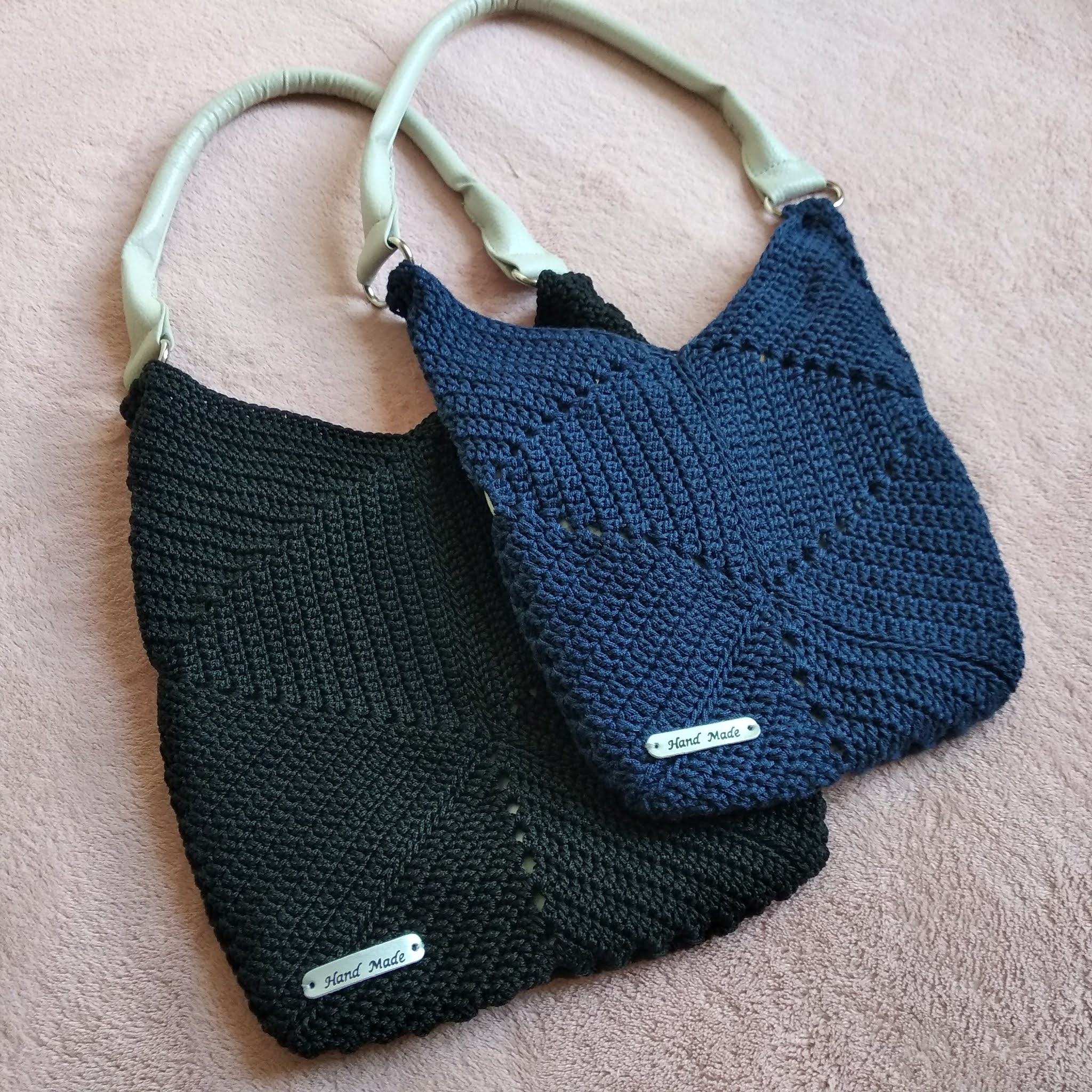 3 háčkované kabelky z šestiúhelníků – návod s fotopostupem zdarma ...