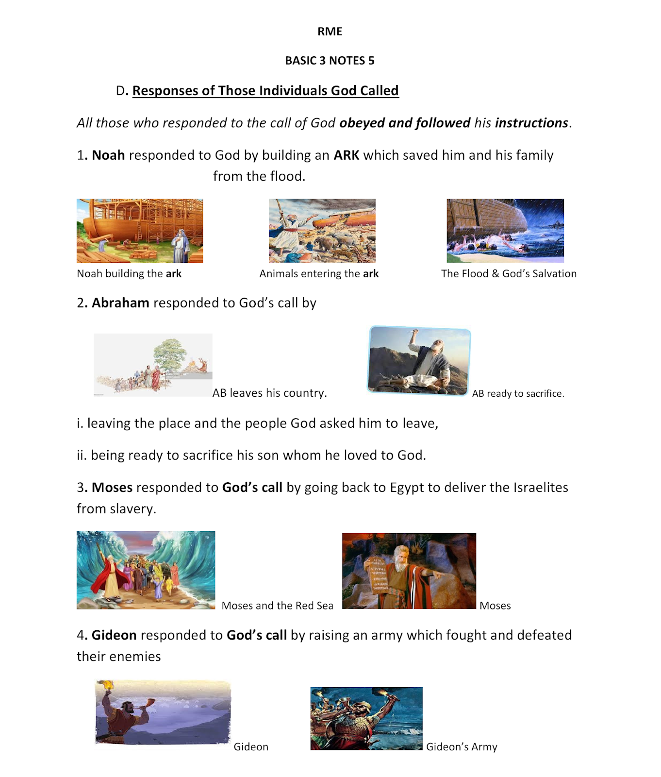 RELIGIOUS & MORAL EDUCATION