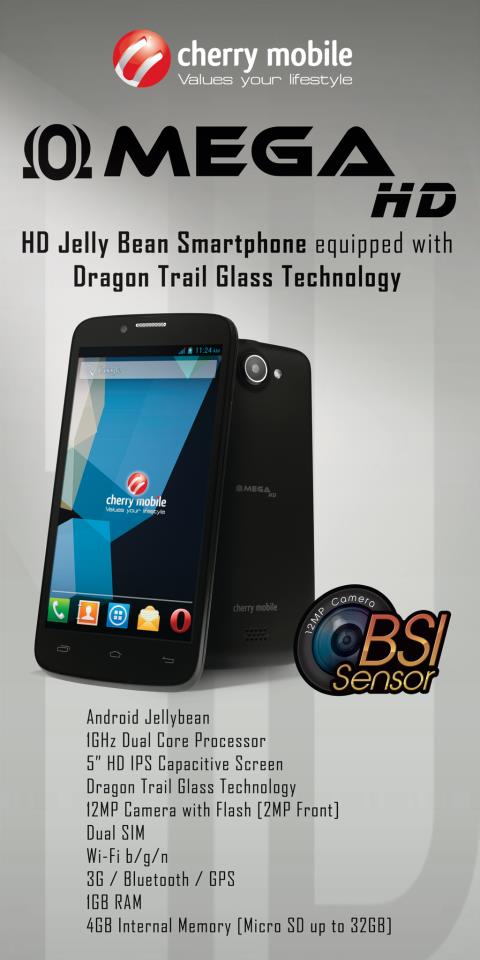 Available in April , the new Cherry Mobile Omega HD with 12 Megapixel ...