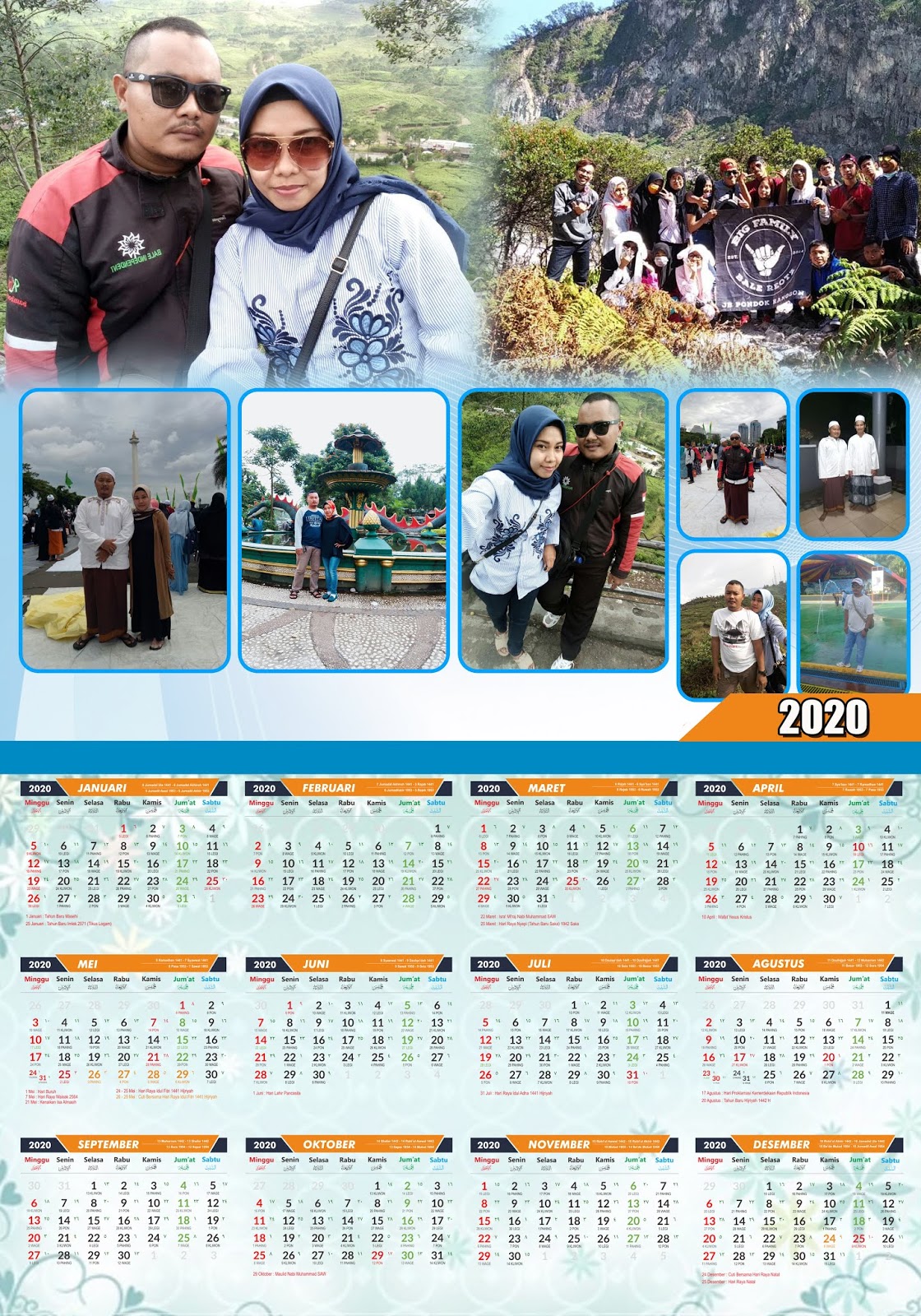 kosongenam: contoh kalender keluarga